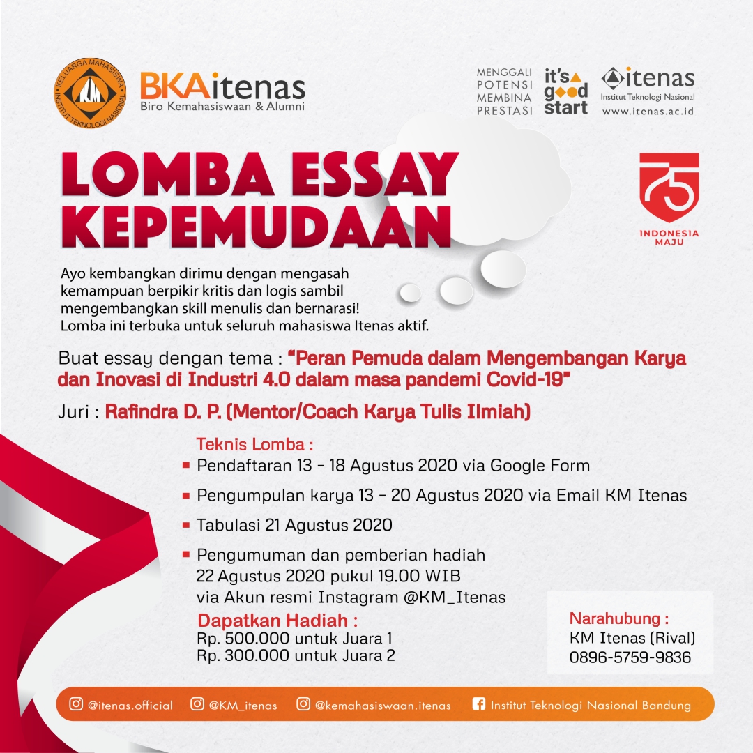 Lomba Essay Kepemudaan – Kemahasiswaan