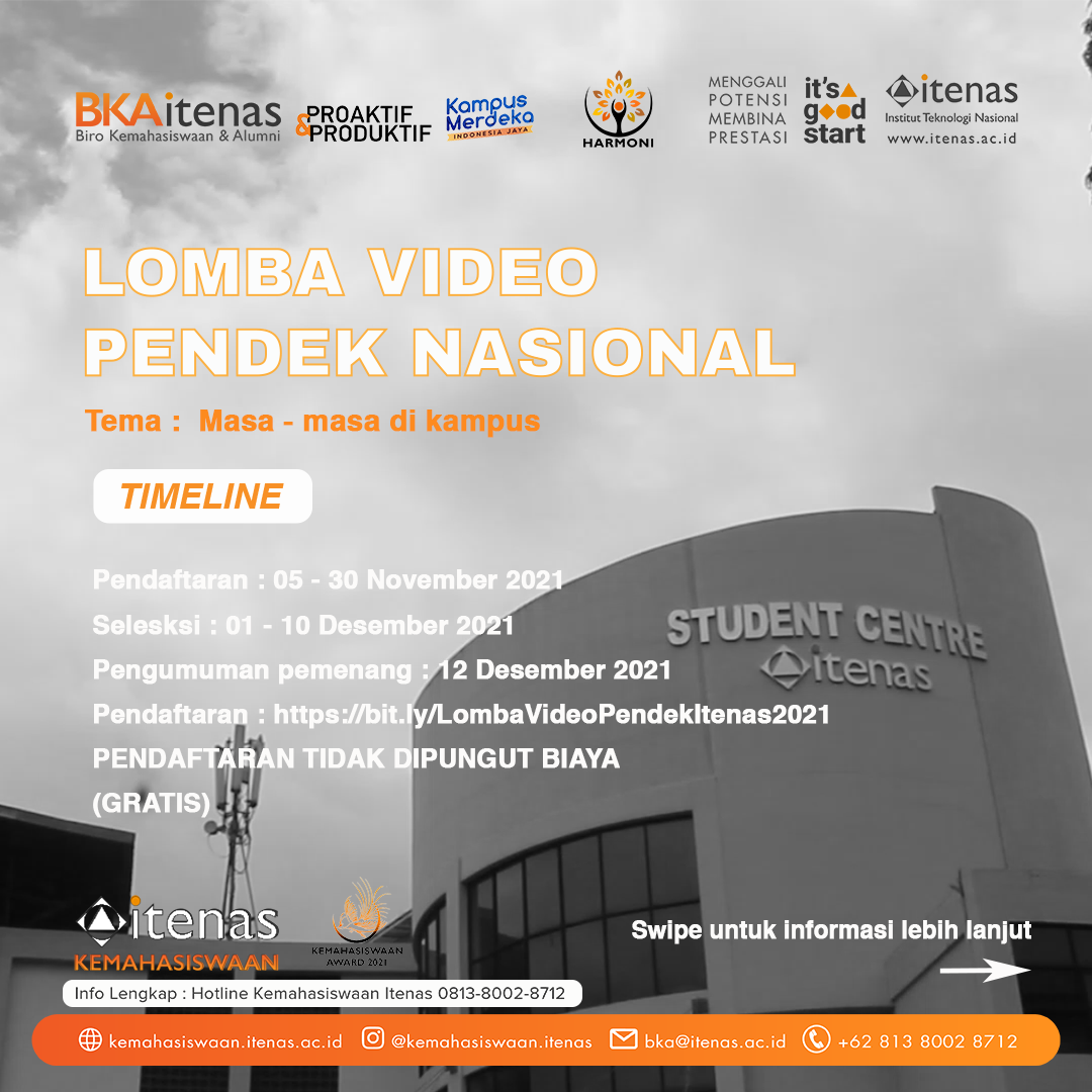 Lomba Video Pendek Nasional Tahun 2021 – Kemahasiswaan