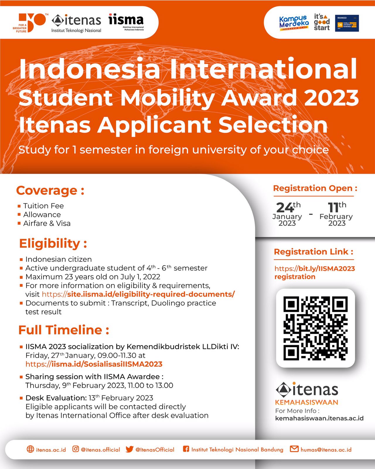 INDONESIA INTERNATIONAL STUDENT MOBILITY AWARD (IISMA 2023) – Kemahasiswaan