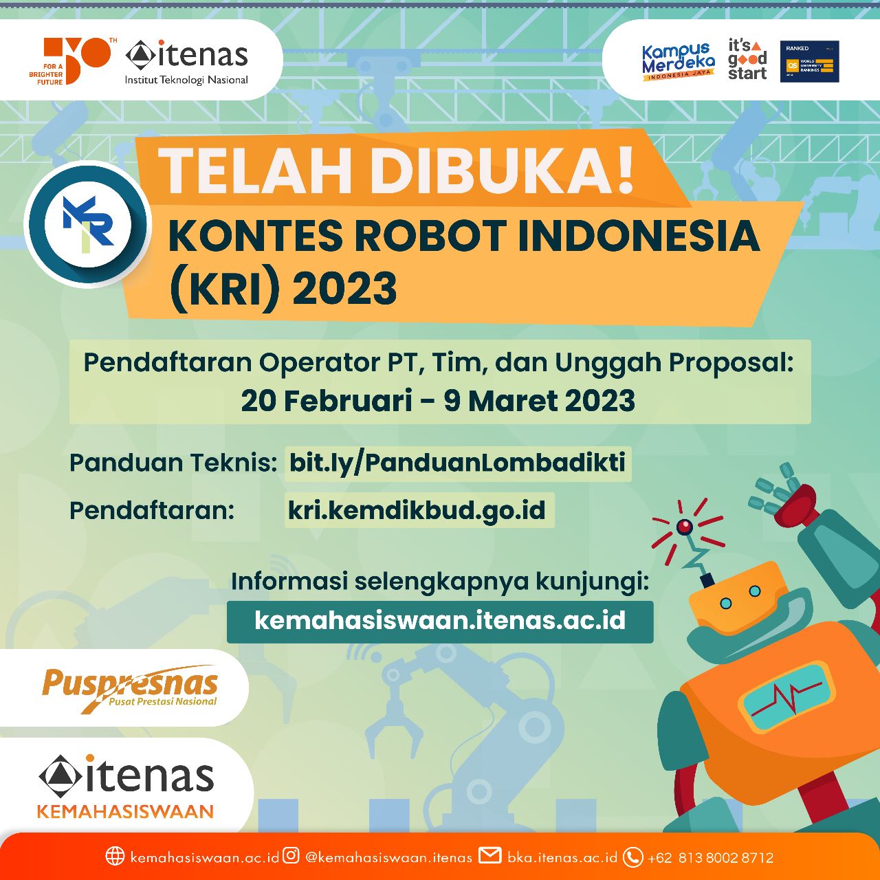 Kontes Robot Indonesia (KRI) 2023 – Kemahasiswaan