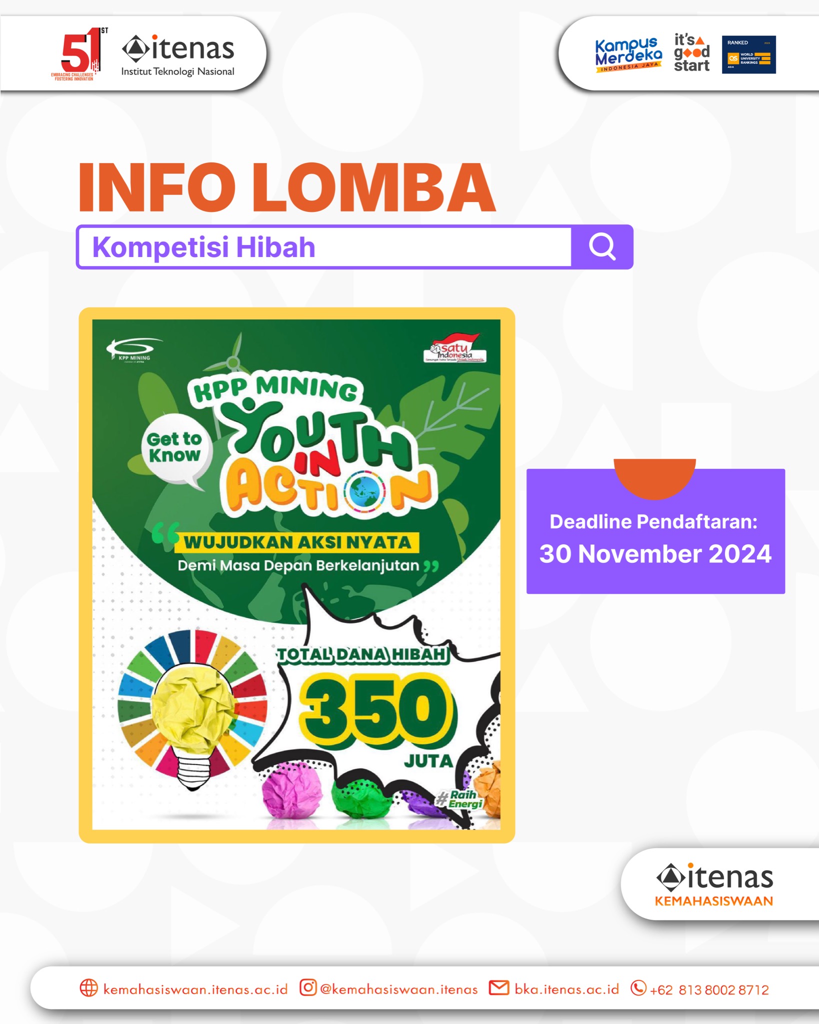 KPP MINING YOUTH IN ACTION – Kemahasiswaan